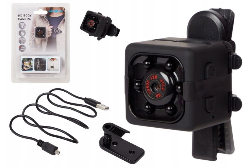 KAMERA OSOBISTA Maxxter FULL HD 720P MINI KAMERA - 12762633012 - oficjalne archiwum Allegro