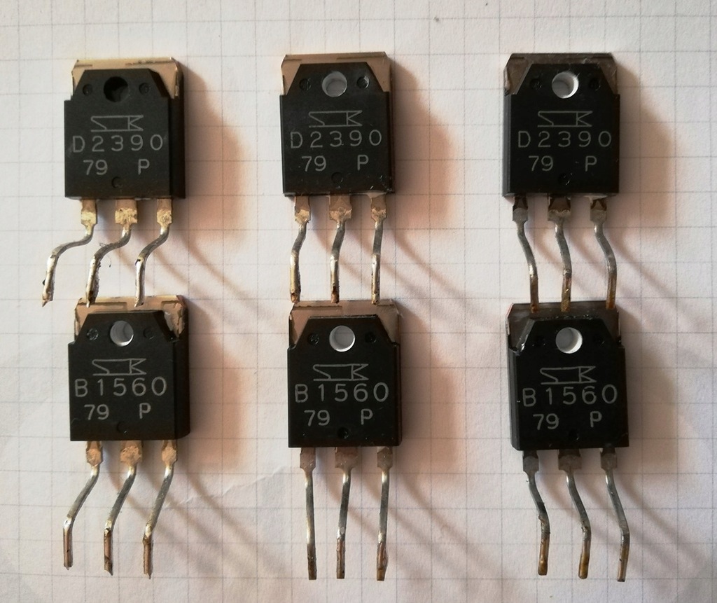 Tranzystor 2SD2390 D2390, 2SB1560 wzmacniacz, pary - 9359997831 ...