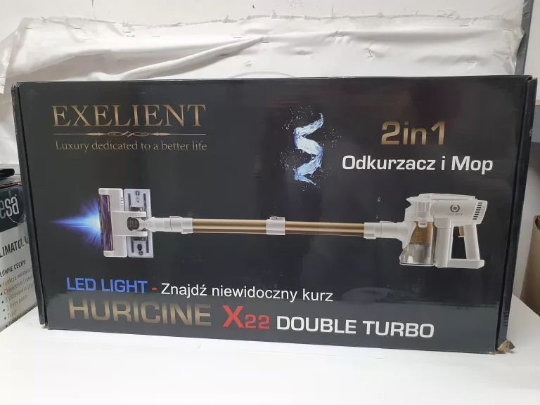 ODKURZACZ EXELIENT HURICINE X22 DOUBLE TURBO - 13275996390 - oficjalne archiwum Allegro