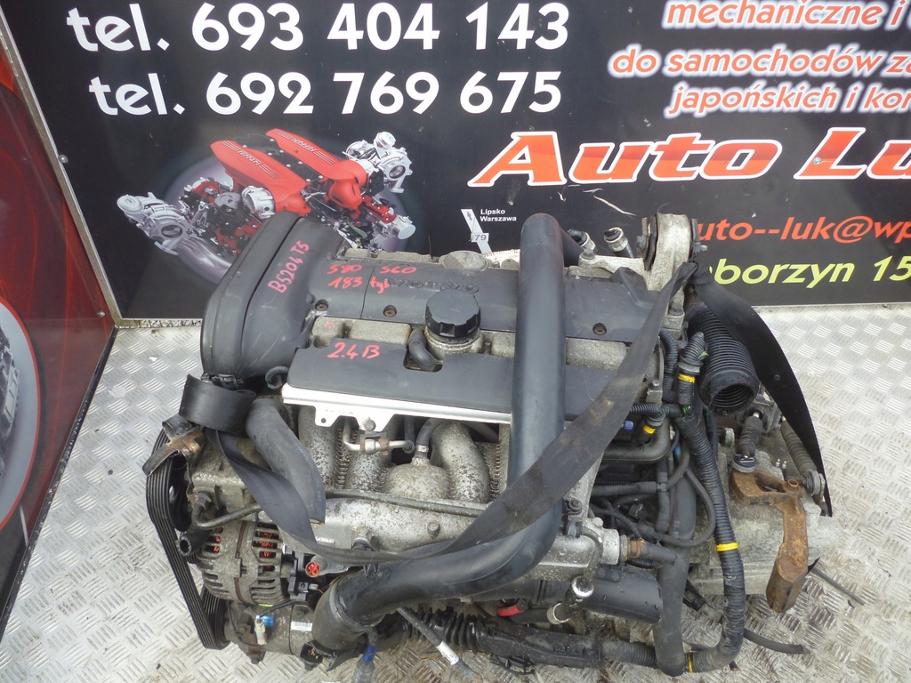 SILNIK VOLVO S80 S60 2.4 B B5204T5 183 TYS - 12673615839 - oficjalne ...