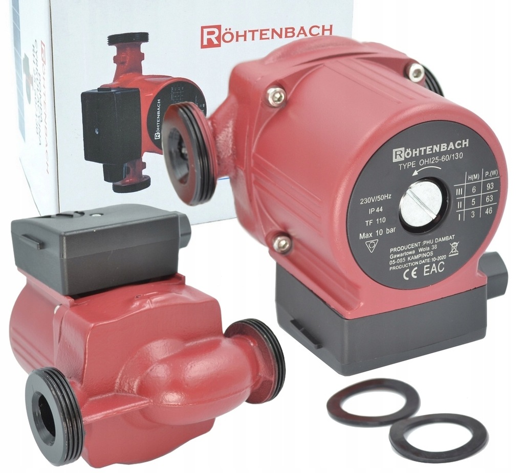 POMPA OBIEGOWA CO CYRKULACYJNA 25-60/130 - 12873470781 - oficjalne ...