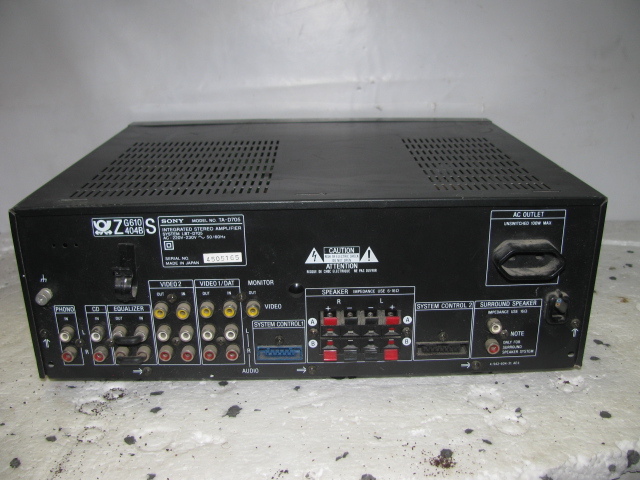 WZMACNIACZ SONY LBT-D705 - KOMPONENT - NR S623 - 12694314908 ...