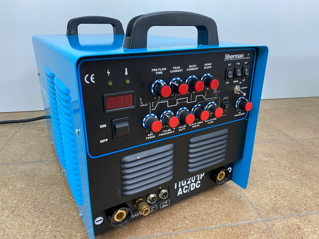 Spawarka inwertorowa Sherman TIG 201P AC/DC 200A - 11281554324 - oficjalne archiwum Allegro