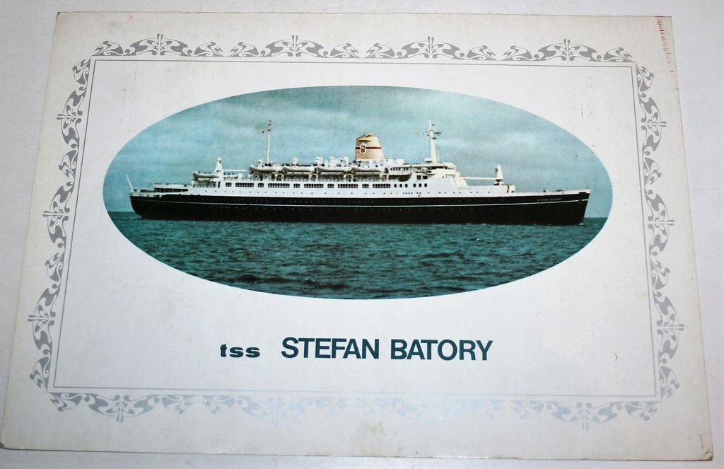 Menu TSS STEFAN BATORY Casablanca 1973 - 12045341555 - oficjalne ...