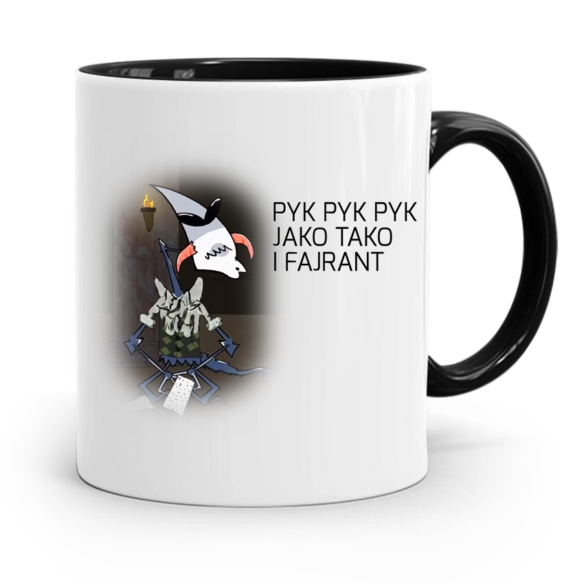 KUBEK CZARNY KAPITAN BOMBA PYK PYK JAKO TAKO - 10921826569 - oficjalne archiwum Allegro