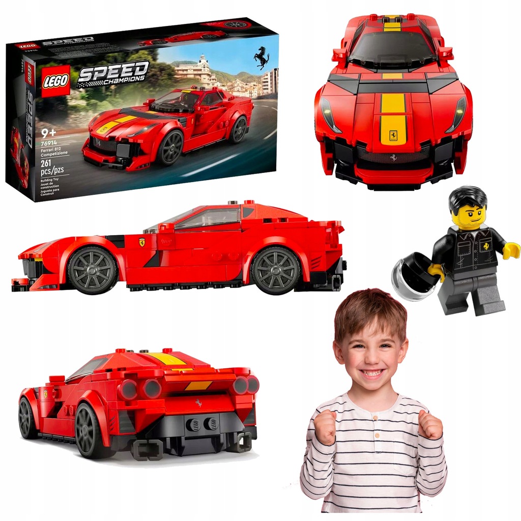LEGO SPEEDS FERRARI 812 COMPETIZIONE WYŚCIGÓWKA - 13466414128 ...