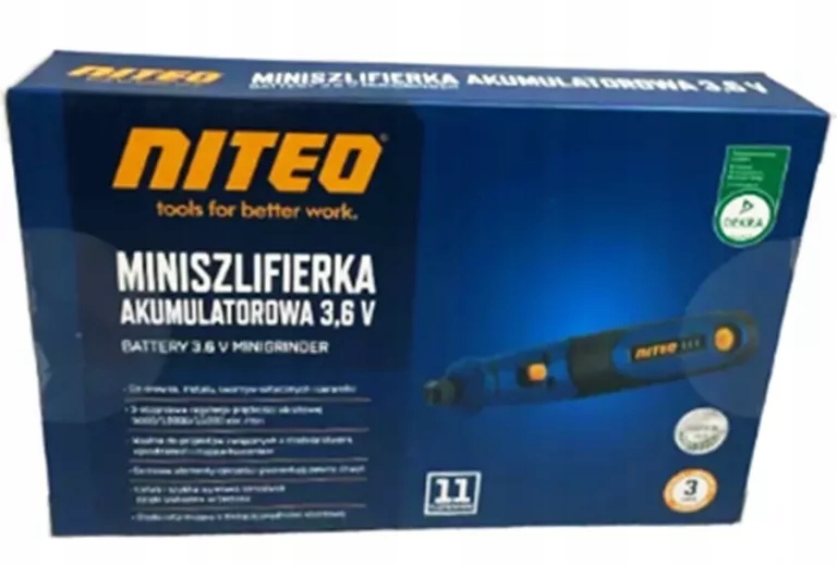 MINISZLIFIERKA AKUMULATOROWA 3,6V NITEO - 13109147454 - oficjalne archiwum Allegro