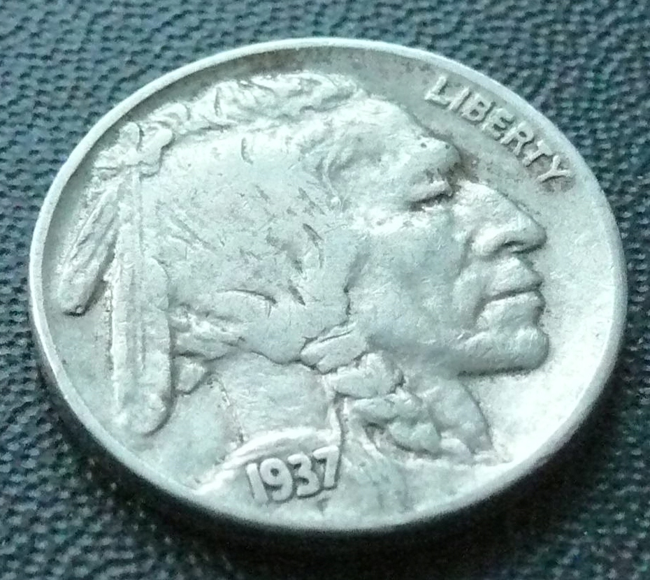 USA - 5 CENTÓW 1937 r. BIZON INDIANIN - 12809105060 - oficjalne archiwum Allegro