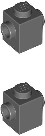 LEGO Klocek Mod 1x1 C. Szary 47905 4213574 2szt - 13780559293 ...