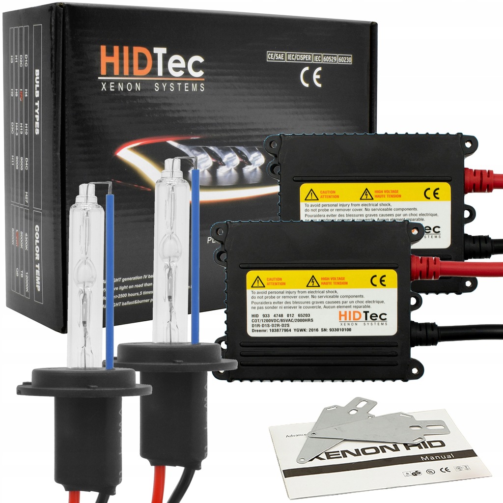 ZESTAW H7 XENON ULTRA SLIM HID KSENON DC 35W 8000K - 12013512062 - oficjalne archiwum Allegro