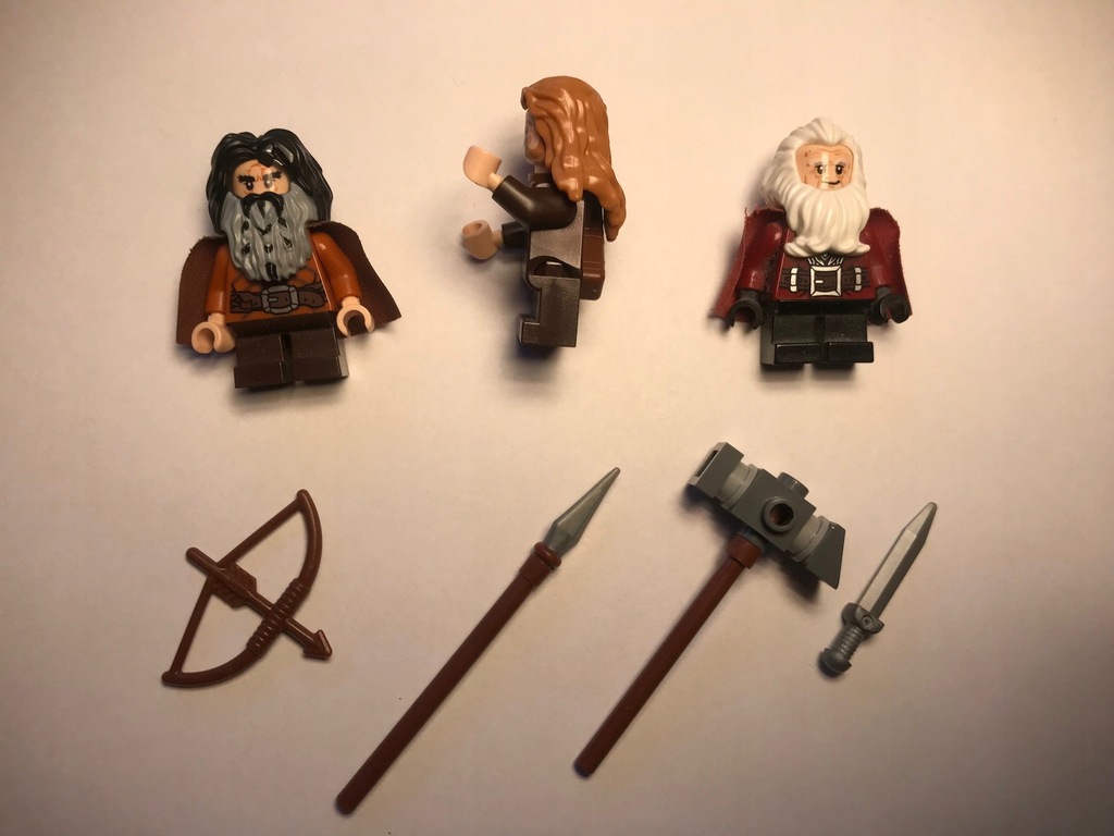 LEGO Hobbit, LOTR - Dwarf - Balin, Birfur, Fili - 12248252303 ...