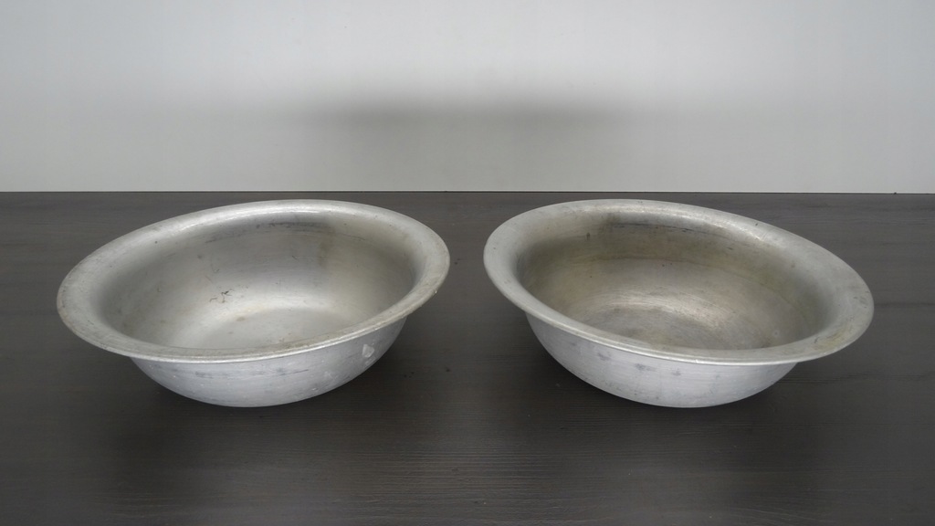 Zestaw 2 szt. miski aluminiowe stara kuchnia bar - 12616452350 ...