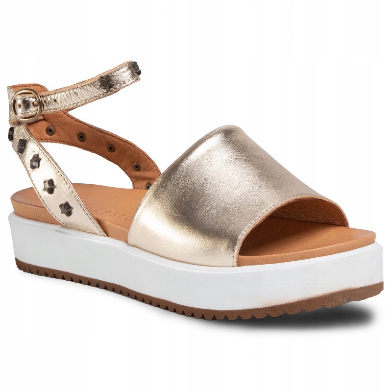 SERGIO BARDI DAMSKIE SANDAŁY ZŁOTE SKÓRA 39 STA - 13425412315 ...