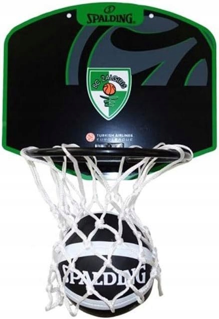 MINI TABLICA DO GRY W KOSZYKÓWKĘ Z PIŁKĄ SPALDING BC ZALGIRIS KAUNAS ...