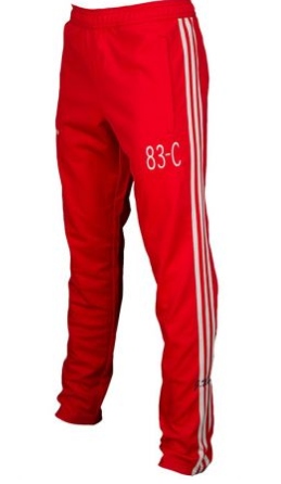 ADIDAS SPODNIE DRESOWE MĘSKIE CZERWONE L 2Z5D6* - 13213750541 ...