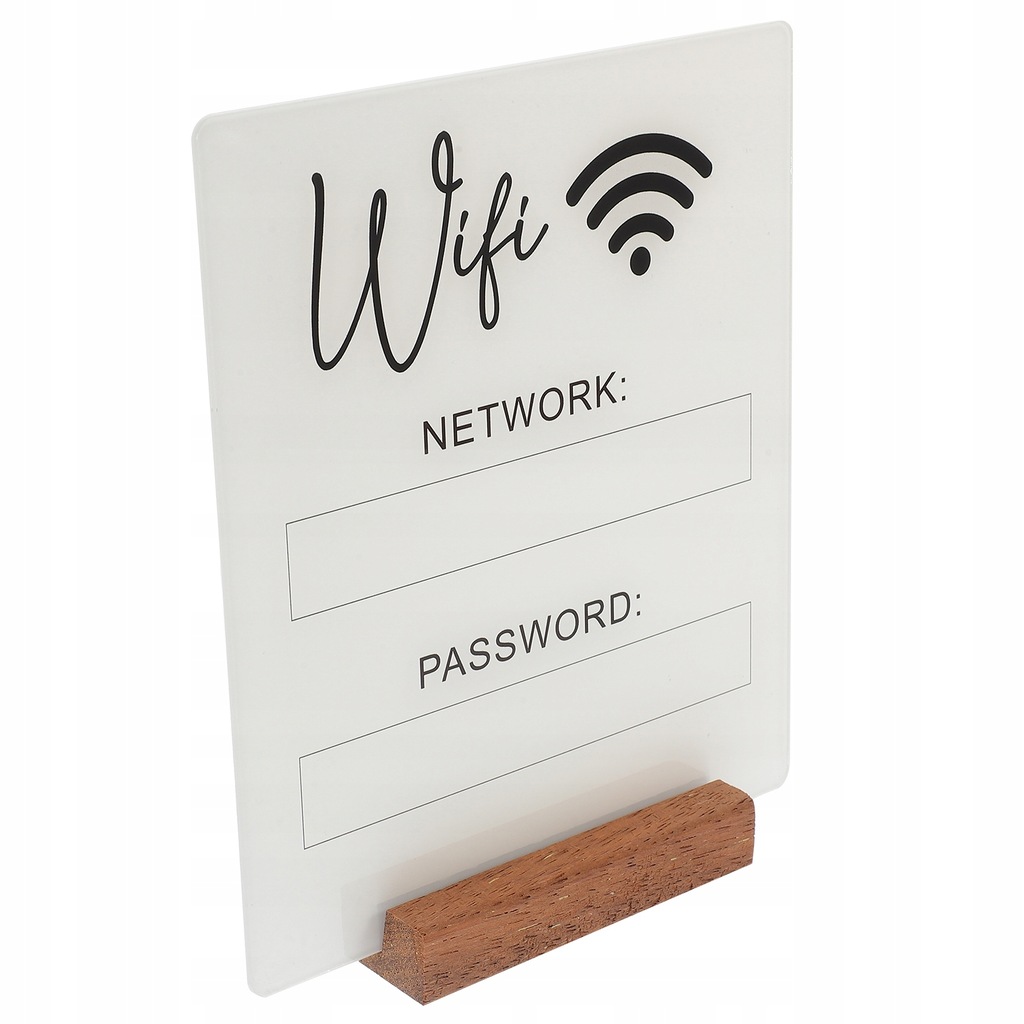 WIFI PASSWORD SIGN STAND BOARD SIGNS - 14930129046 - oficjalne archiwum ...