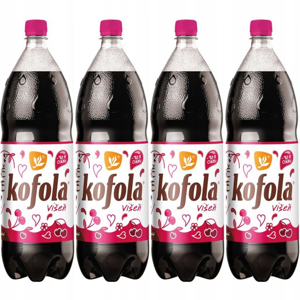 4x Kofola Wiśnia 2l napój gazowany cola - 12484656581 - oficjalne ...