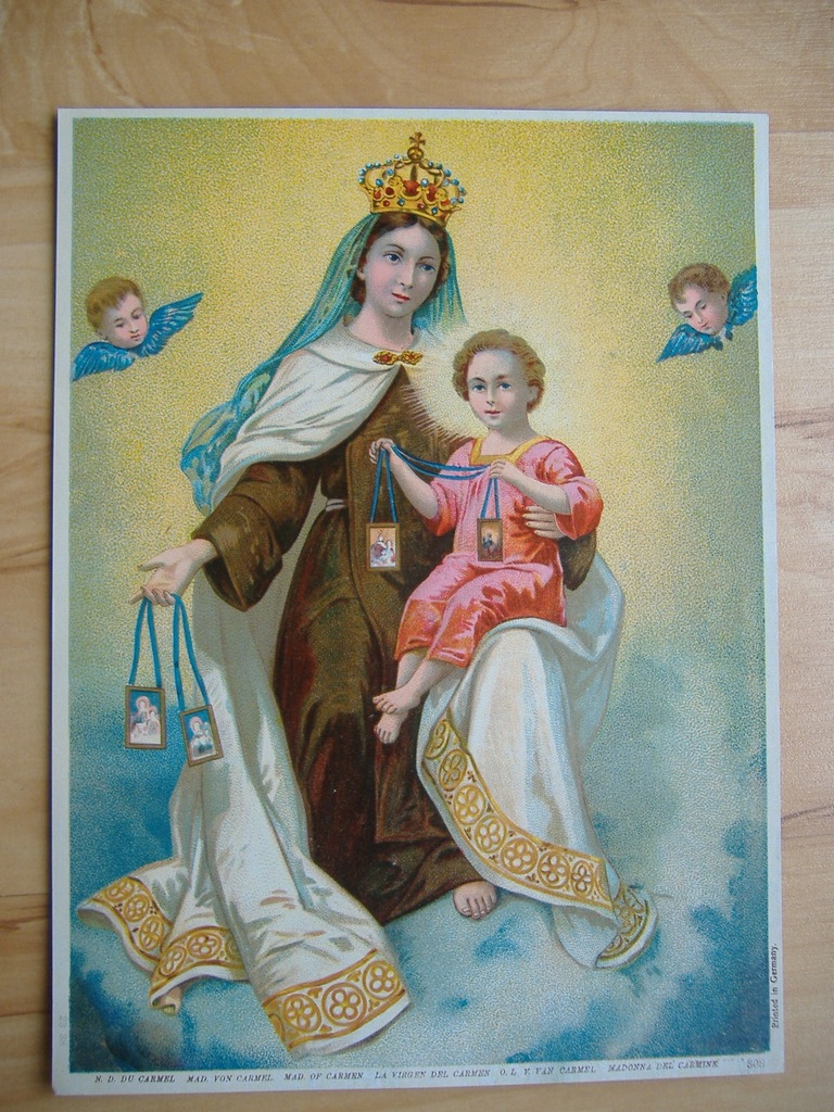 Matka Boska Szkaplerzna z Góry Karmel Oleodruk - 13948847695 ...