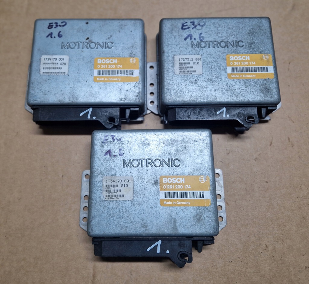 BMW E30 1.6 M40 STEROWNIK SILNIKA BOSCH 0261200174 MOTRONIC ...