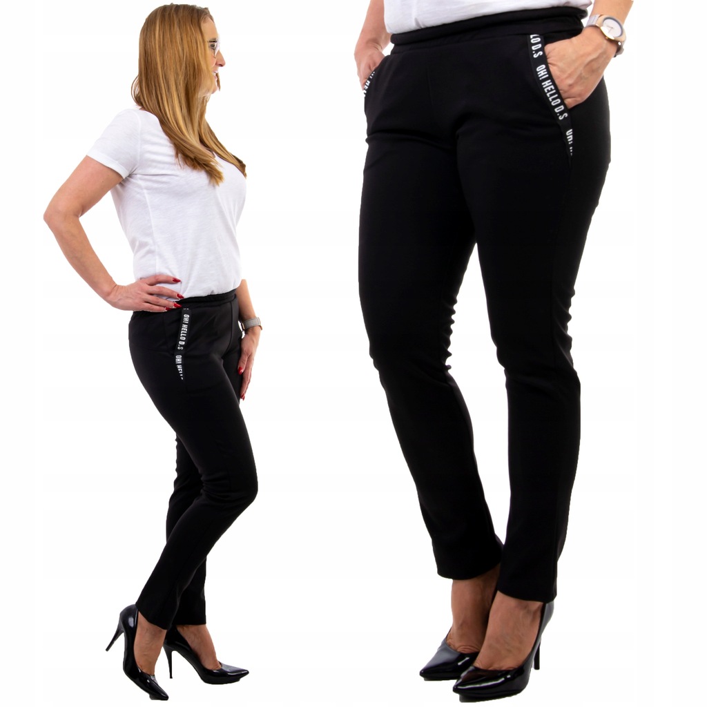 S271 SPODNIE z LAMPASEM CZARNE r. 3 XL (46) - 11441882763 - oficjalne ...