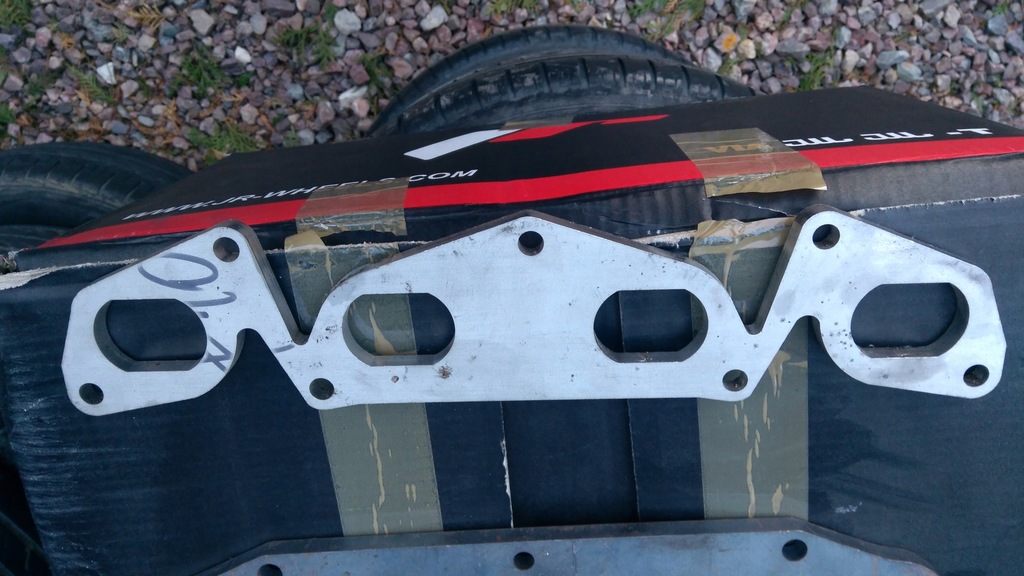 Flansza adapter kolektor Saab B204 B234 turbo inox - 7668818672 ...