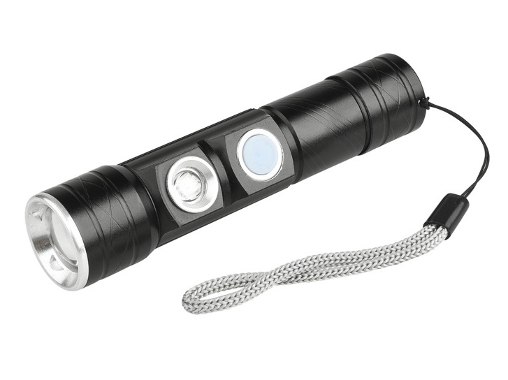 LATARKA LED CREE LED ZOOM Aku ŁADOWANA Z USB + UV - 7231537625 ...