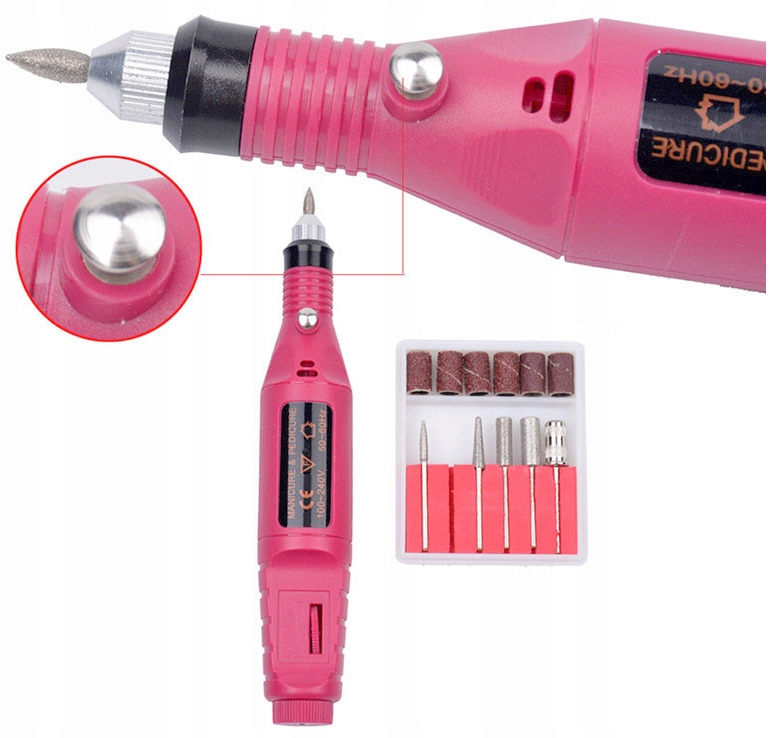 Купить НАБОР МАШИНКИ ДЛЯ НОГТЕЙ + 6 ФРЕЗ И 6 НАСАДОК: отзывы, фото и ...