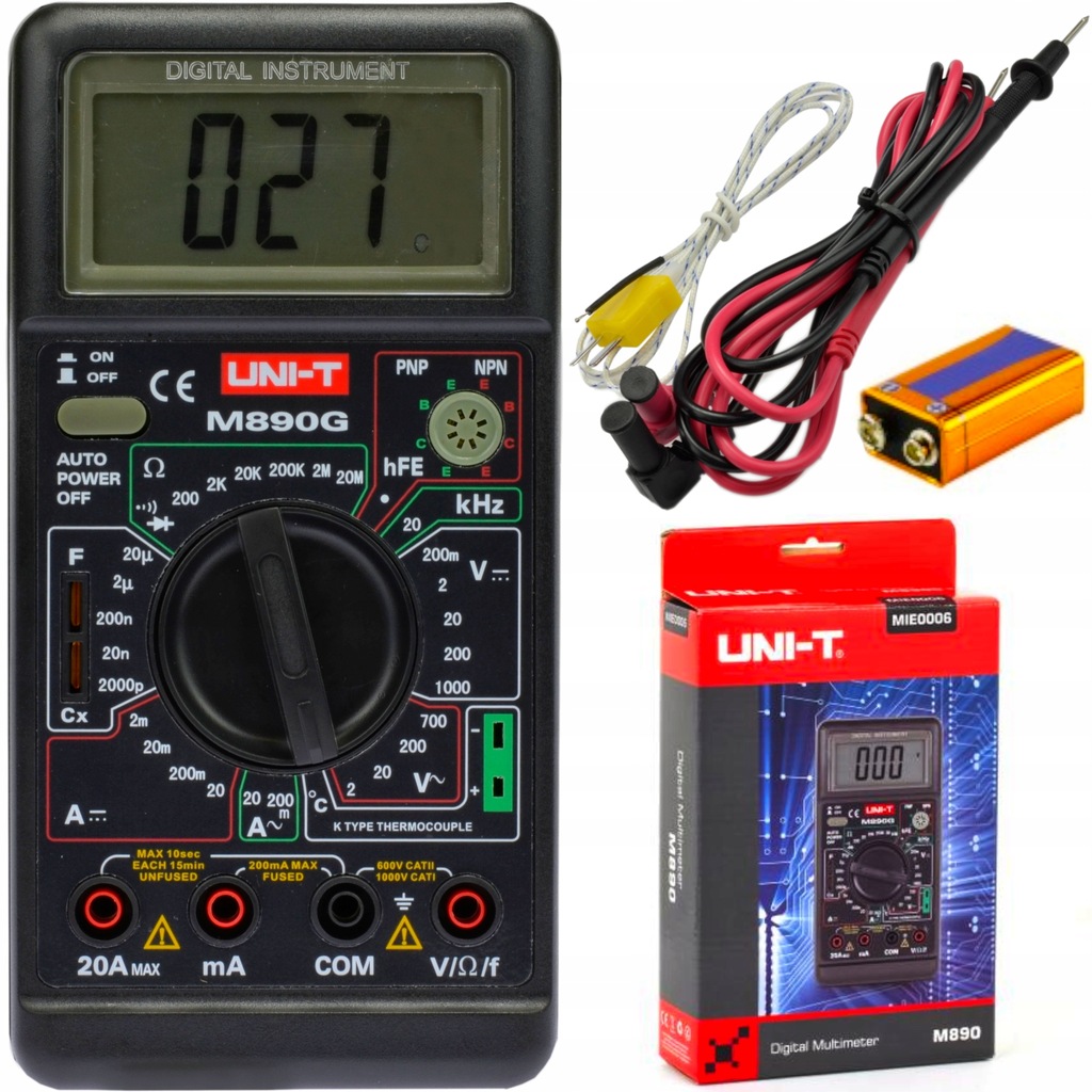 UNI-T M-890G Miernik uniwersalny elektr. multimetr - 6783441196 - oficjalne archiwum Allegro