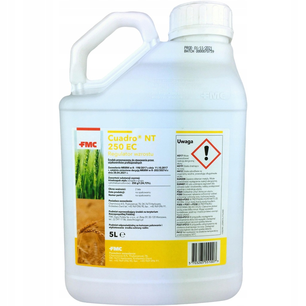 CUADRO NT 250 EC 5L FMC REGULATOR WZROSTU ZBÓŻ - 12090971868 - oficjalne archiwum Allegro