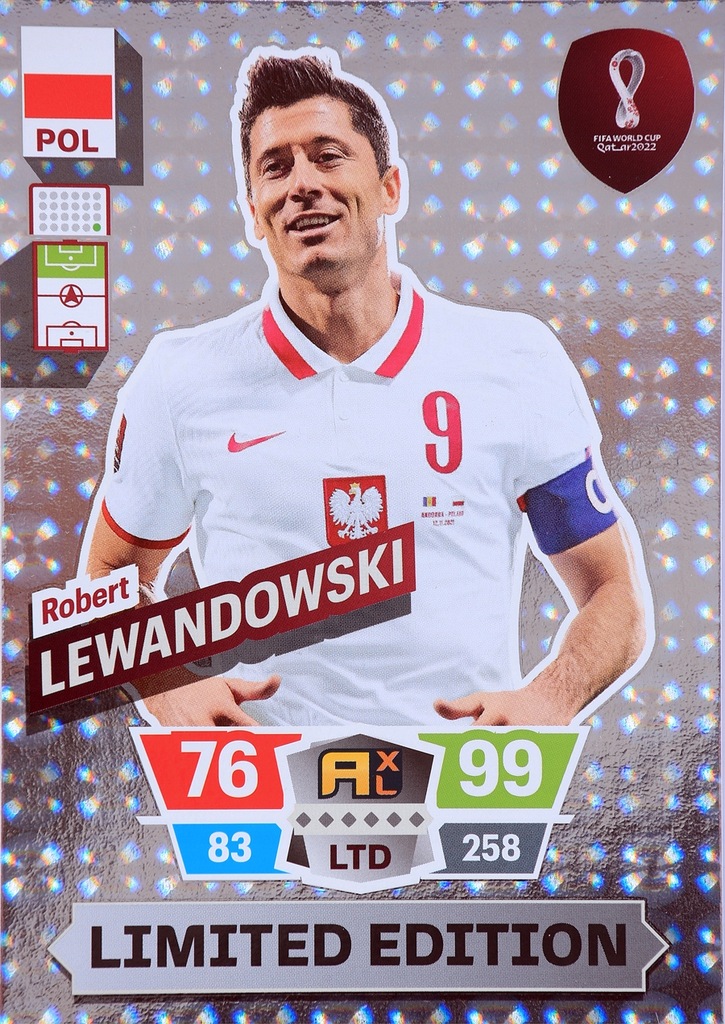 LEWANDOWSKI XXL BIG LIMITED World Cup 2022 QATAR - 12500064004 - oficjalne archiwum Allegro