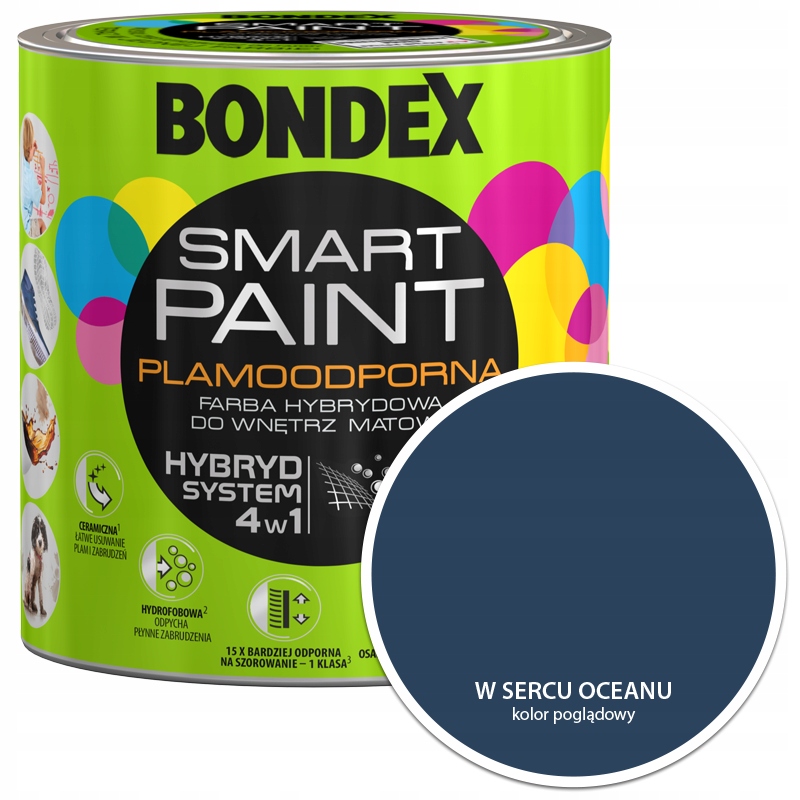 Farba BONDEX SMART PAINT w sercu oceanu 2,5L - 9819055924 - oficjalne ...