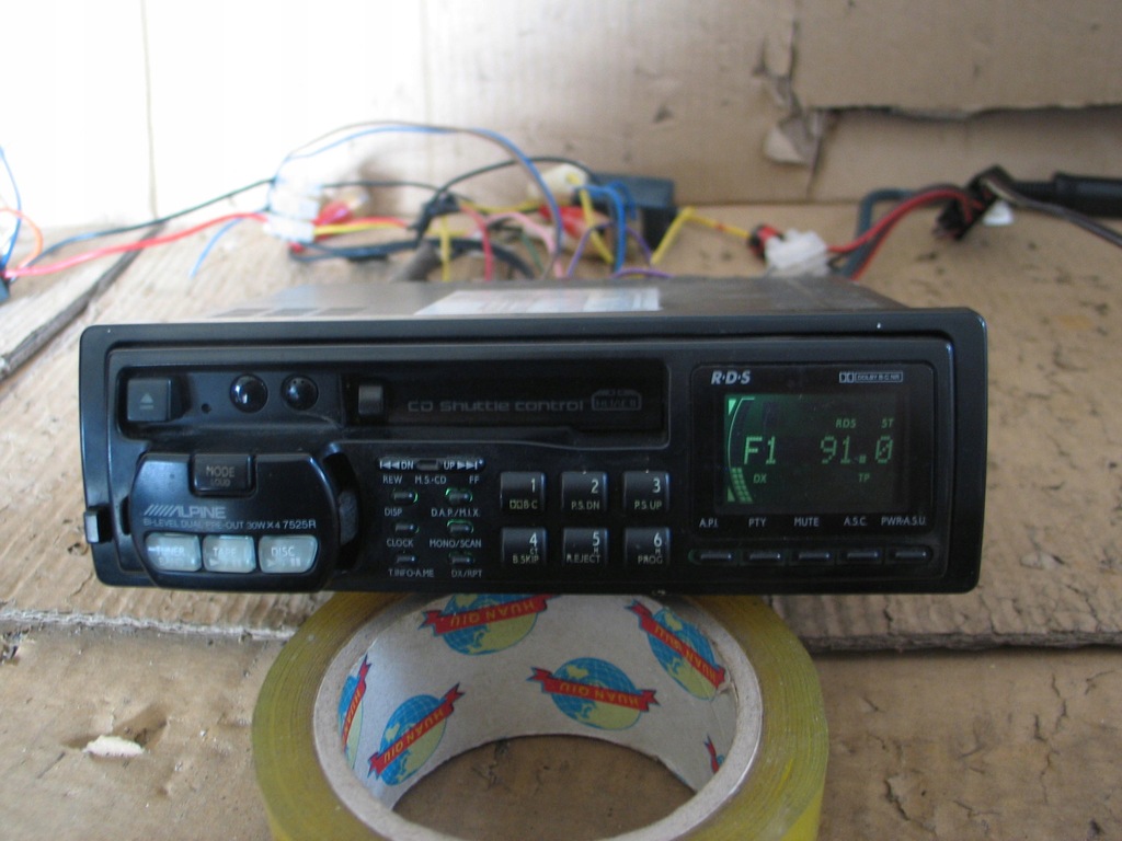 radio samochodowe alpine 7525R klasyk zabytek unikat japan ...