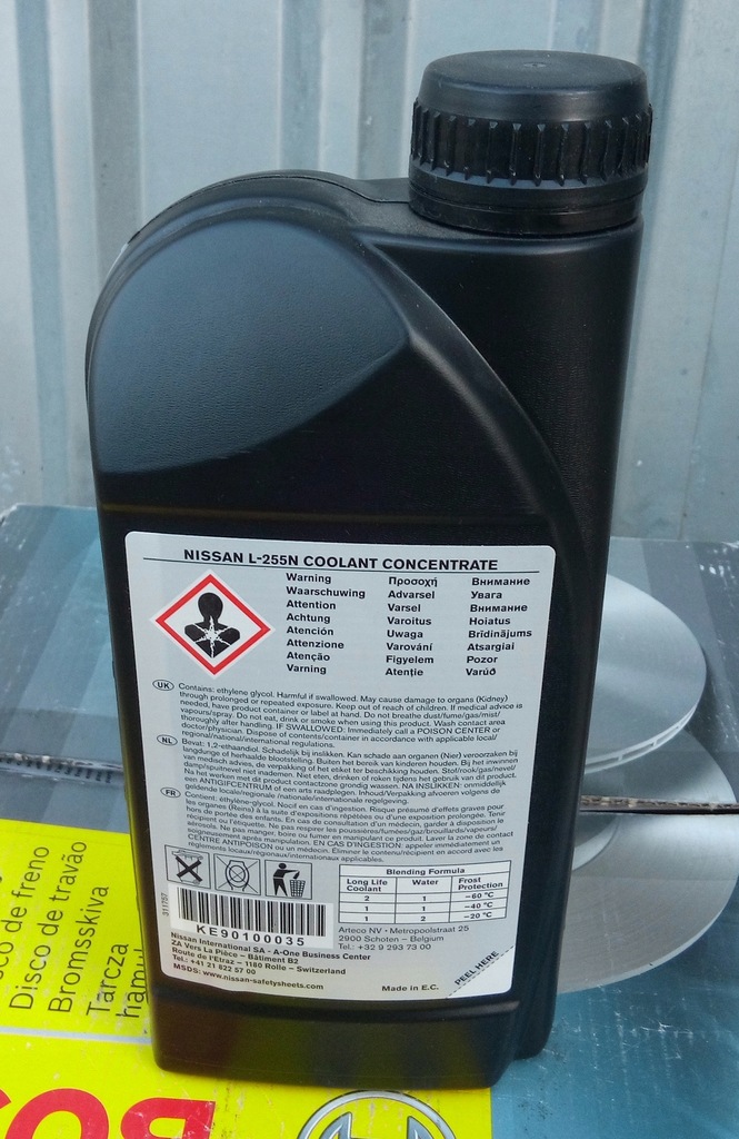 Koncentrat chłodnicy NISSAN 1L KE90100035 L255N - 8360903190 ...
