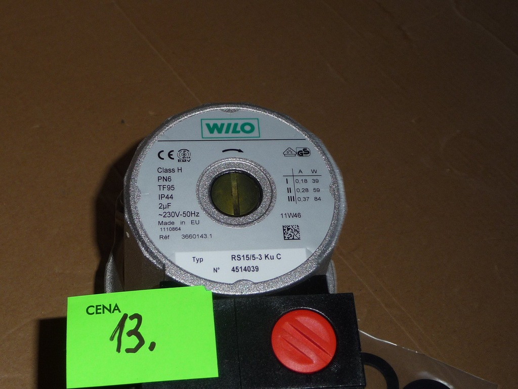 PP13 Pompa Wilo RS15/5-3 Ku C - 7538424351 - oficjalne archiwum Allegro