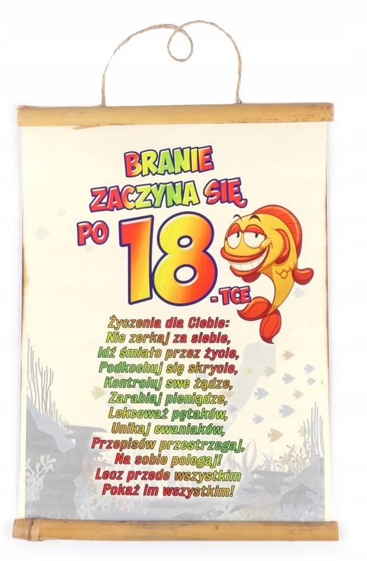 Zabawny Dyplom na 18 urodziny dla Chłopaka - 10892420999 - oficjalne archiwum Allegro