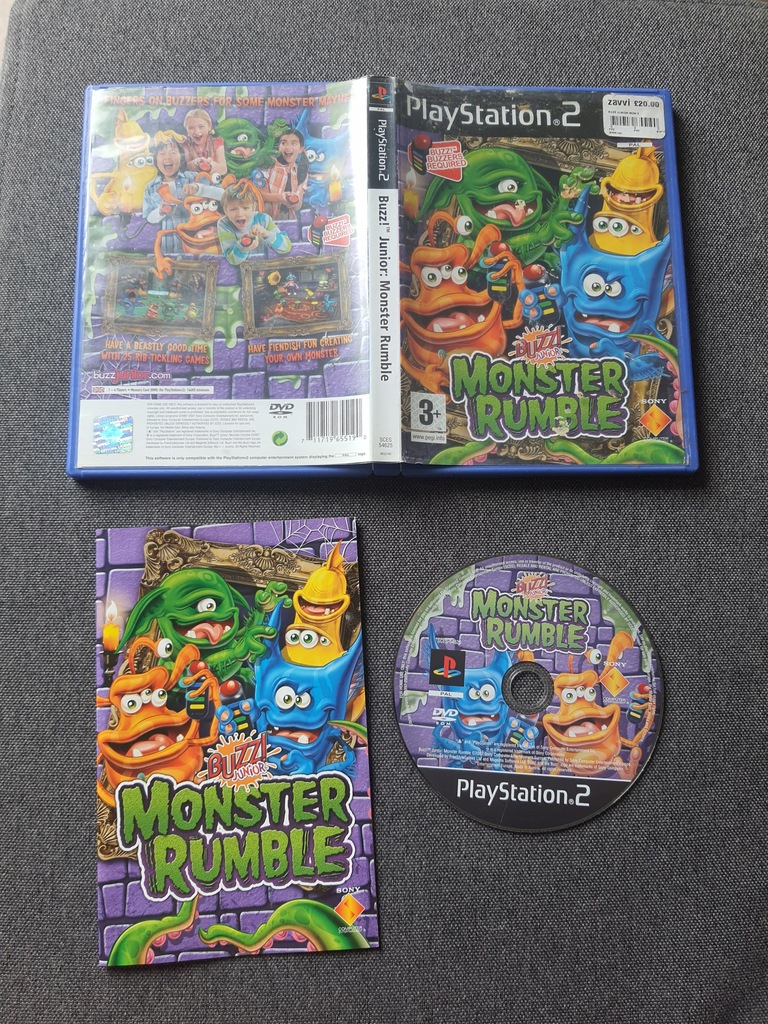 PS2 Buzz! Junior Monster Rumble Komplet Angielska - 12500167959 ...