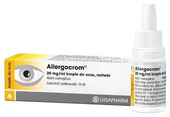 Allergocrom 2% Alergia Krople do oczu 10 ml - 13524009703 - oficjalne ...