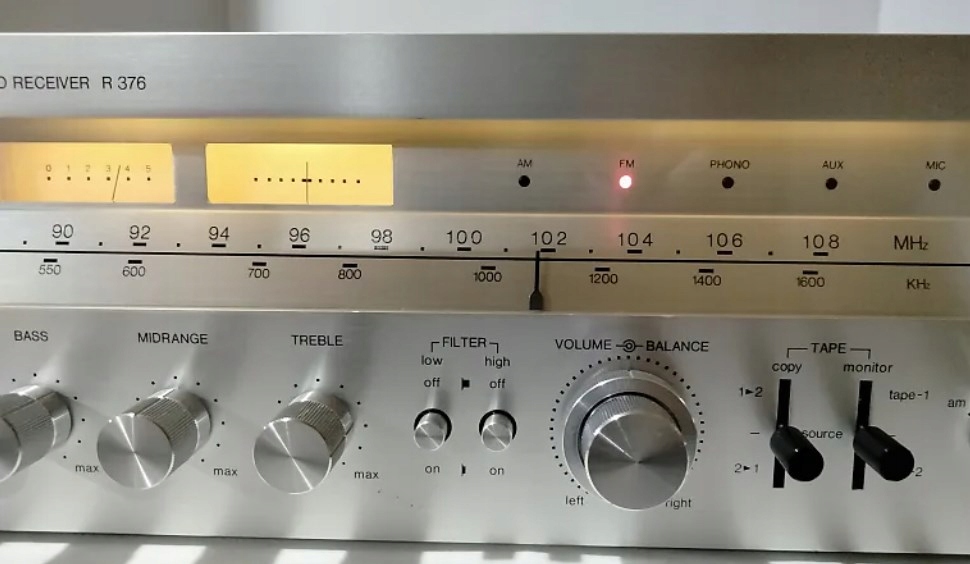 amplituner stereo 2.0 Retro Vintage z radiem FM SCOTT R376 ...