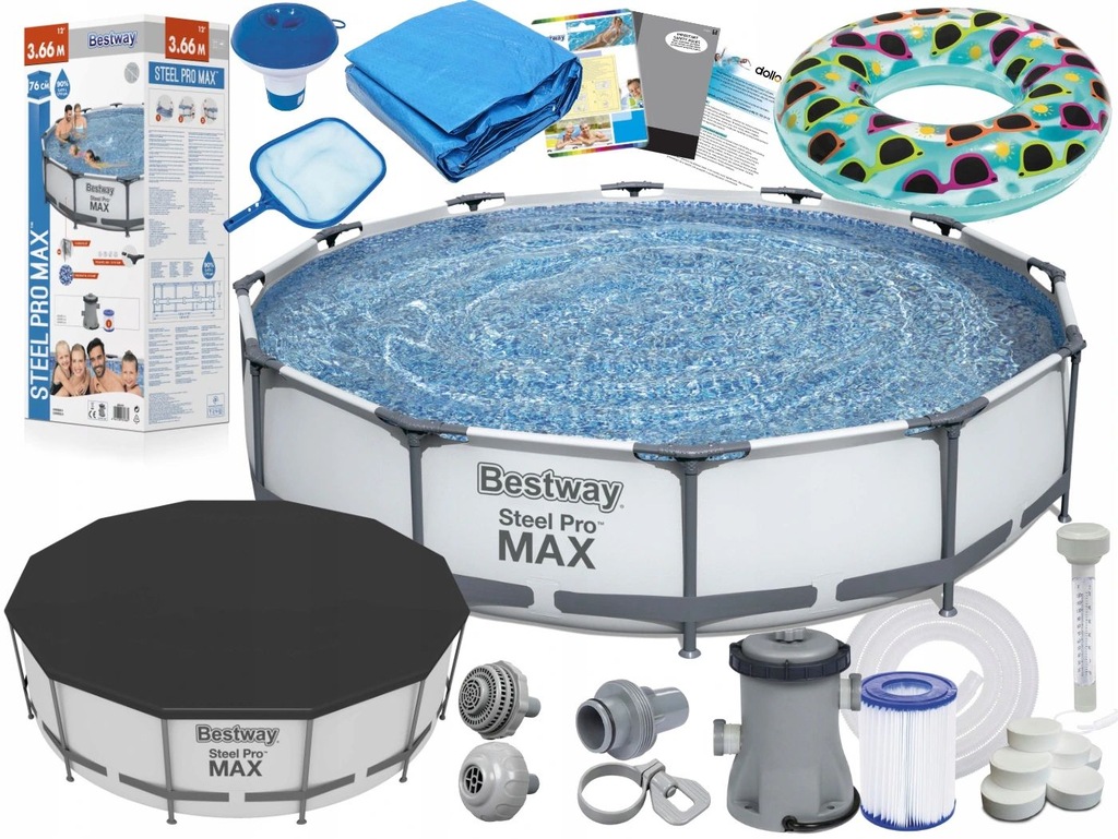 BASEN STELAŻOWY OGRODOWY BESTWAY 366 x 76 CM - 13416295839 - oficjalne ...