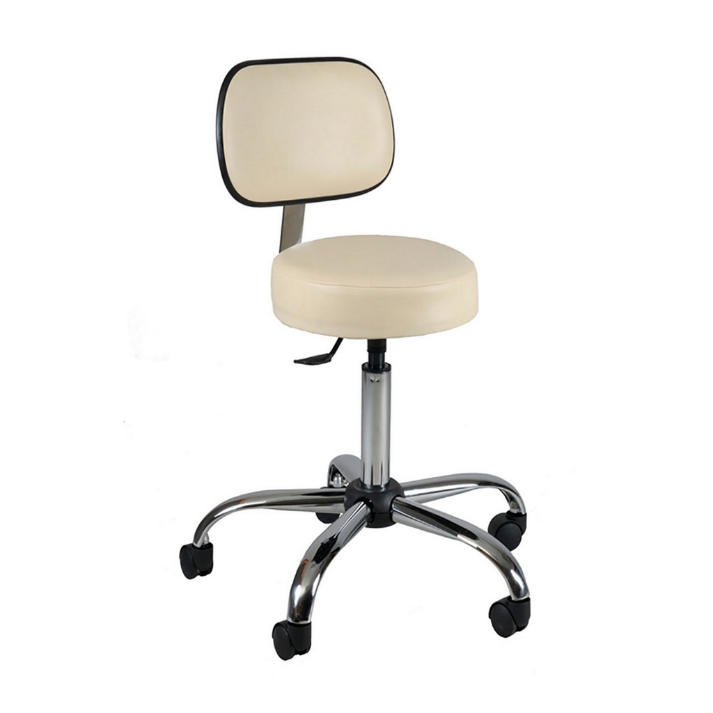 Taboret obrotowy medyczny chrom oparcie 21 kolorów - 5064846218 ...