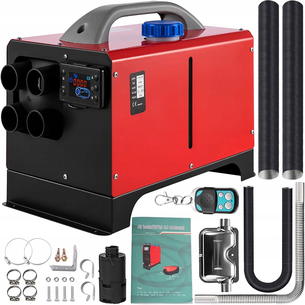 VEVOR Nagrzewnica Postojowa Webasto 12V 8kW Pilot - 12951752918 ...