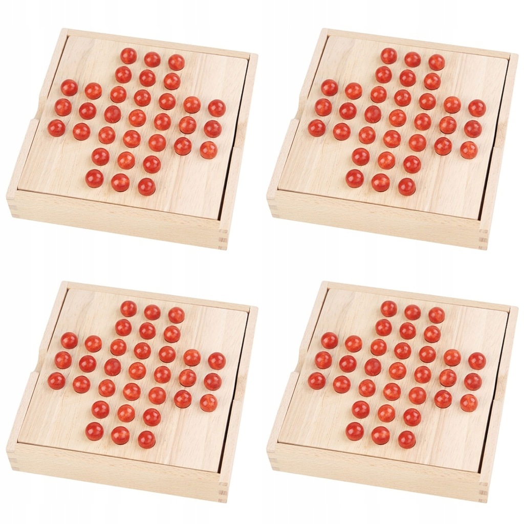 Single Noble Chess Wooden Peg Game Solitaire Toy - 14483309332 ...