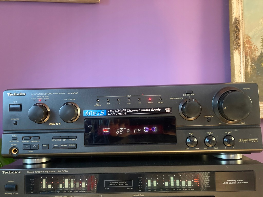 SA-AX530 Technics -Amplituner ,fajny stan - 13437840815 - oficjalne archiwum Allegro