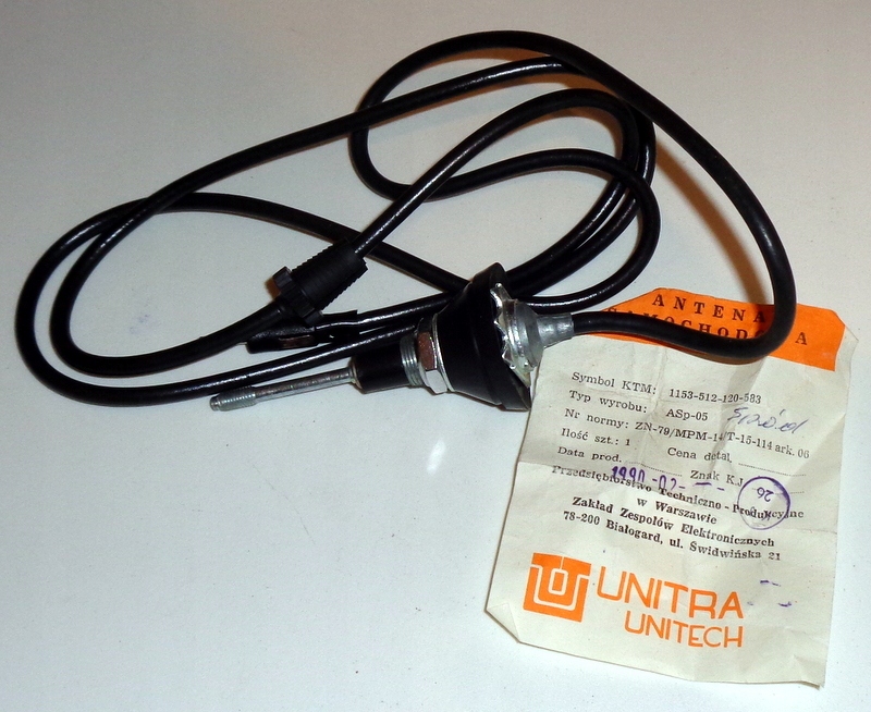 Antena samochodowa UNITRA UNITECH 1990r NOWA !!! - 11549145718 ...