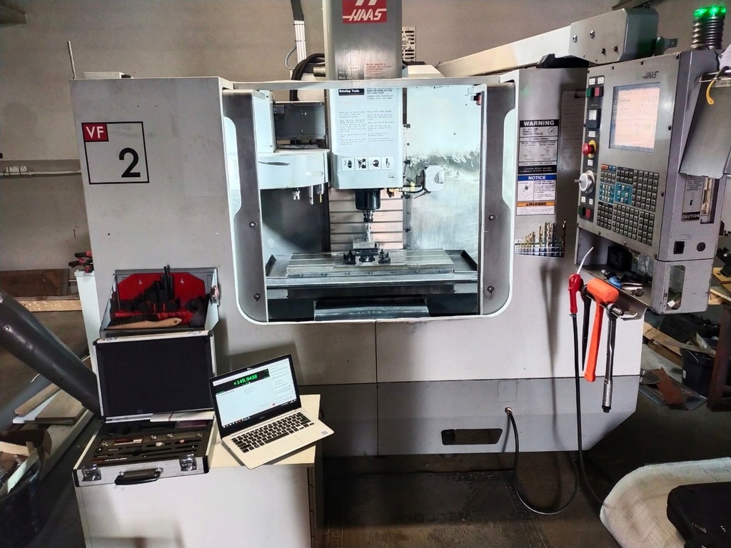 Frezarka CNC HAAS VF2 2004 przekładnia, dysk twardy, Macro, wyjście 4-ta OŚ - 14484379968 ...