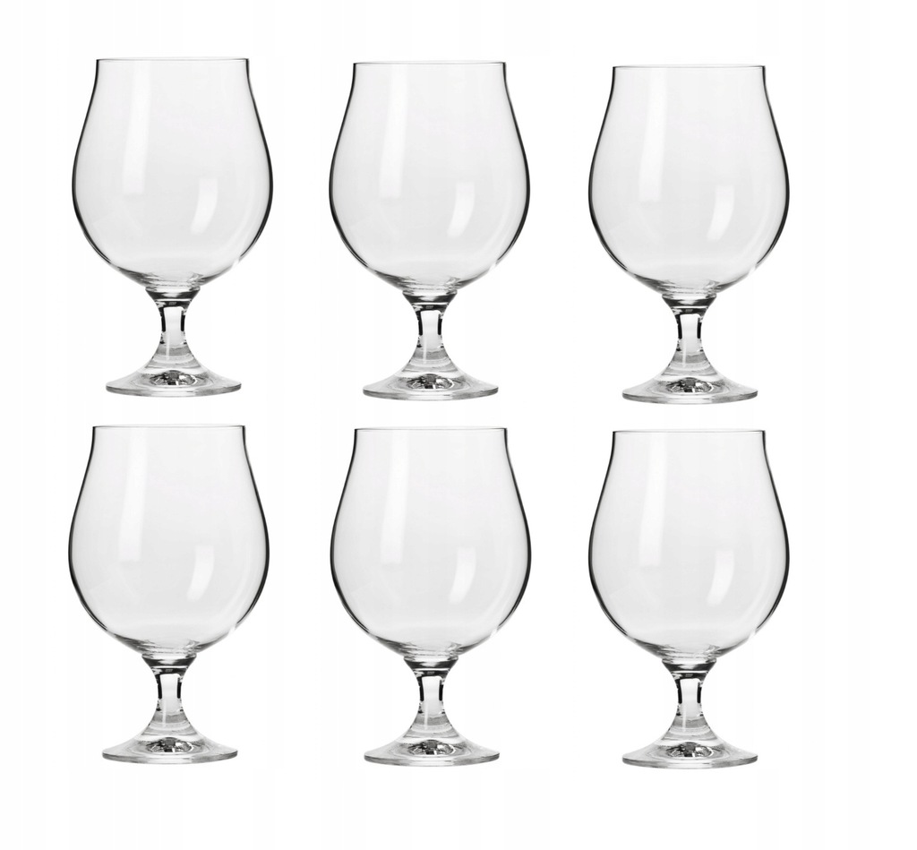 KROSNO Szklanki Pokale do Piwa 6 szt. 500 ml - 8978081397 - oficjalne archiwum Allegro