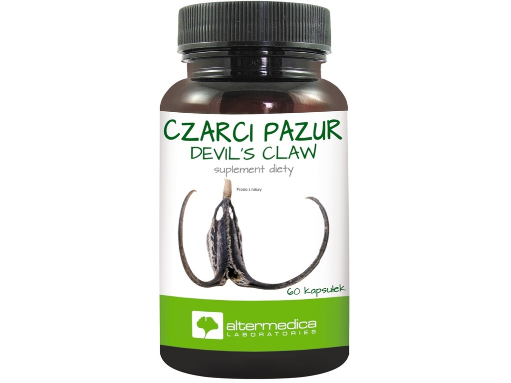 CZARCI PAZUR (Devil's Claw) 60 kaps. Altermedica - 7090121792 - oficjalne archiwum Allegro