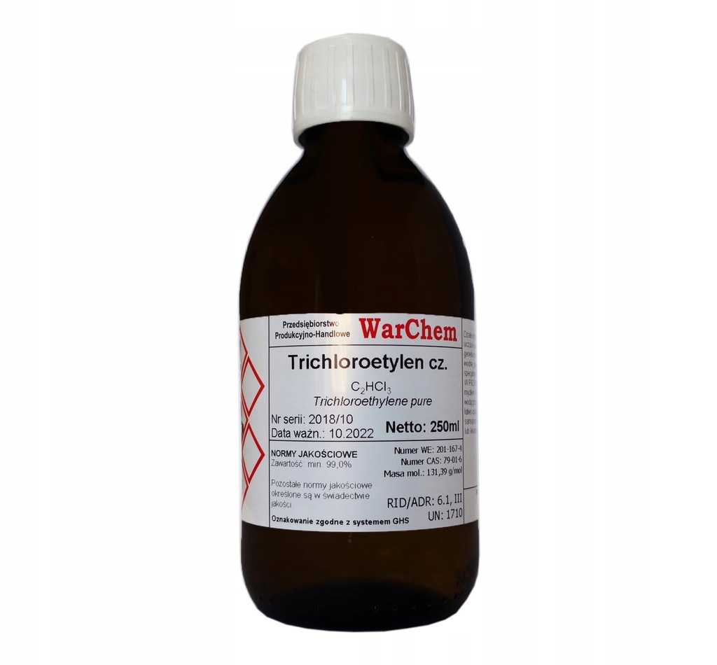 TRICHLOROETYLEN ( TRI ) - 250ml WARCHEM [58735] - 7640295013 ...