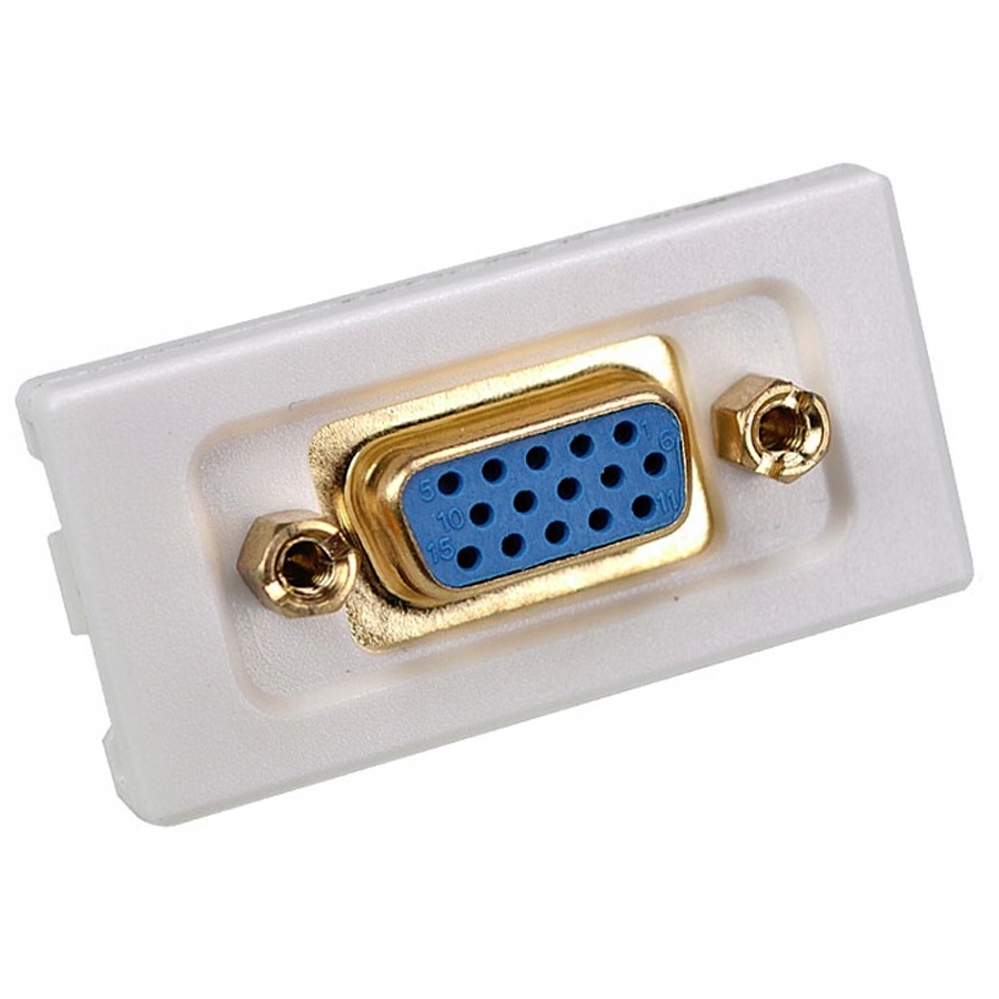 Gniazdo Panel VGA SVGA D-SUB GOLD MOSAIC 22,5x45mm - 5061547445 ...