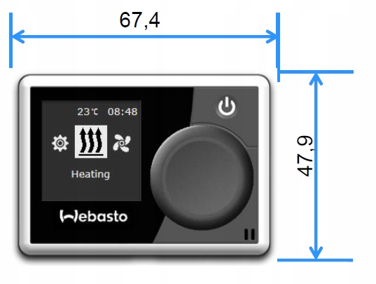 WEBASTO MultiControl HD - OGRZEWANIA POWIETRZNE, P - 11575824447 ...